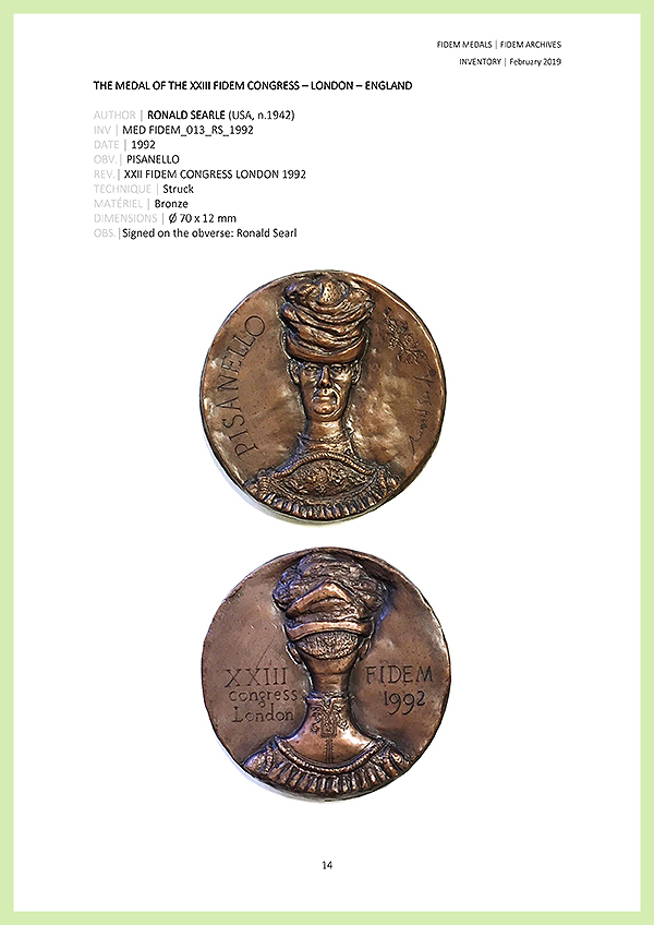 Archives in Lisbon - Medal Deposition