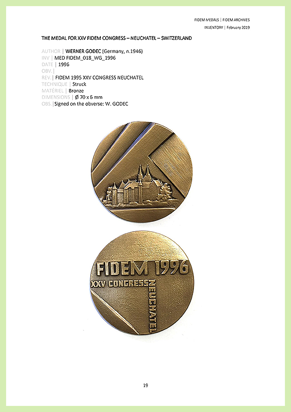 Archives in Lisbon - Medal Deposition